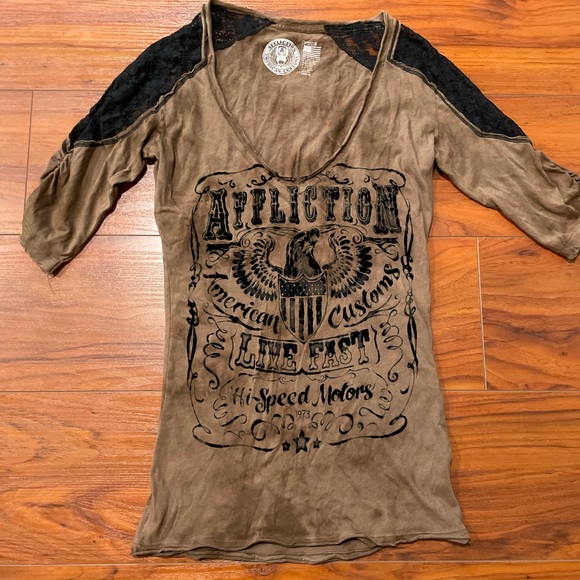 Affliction | Tops | Euc Affliction Shirt | Poshmark